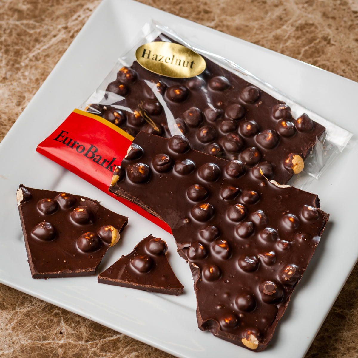 Dark Chocolate Hazelnut EuroBark – Clasen's European Bakery